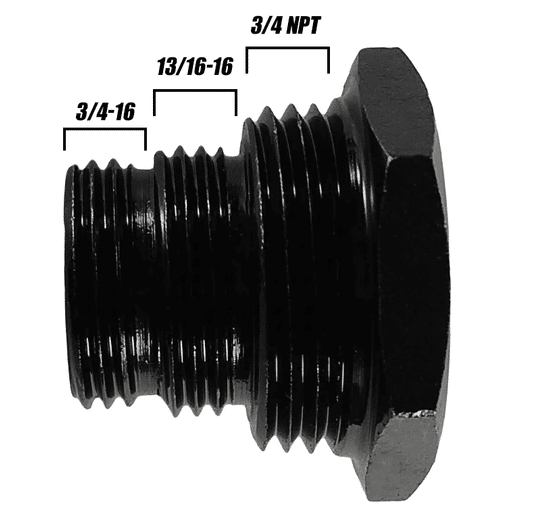 16MM x 1 LH Three Stage Adapter km tactical TA-3STG-5