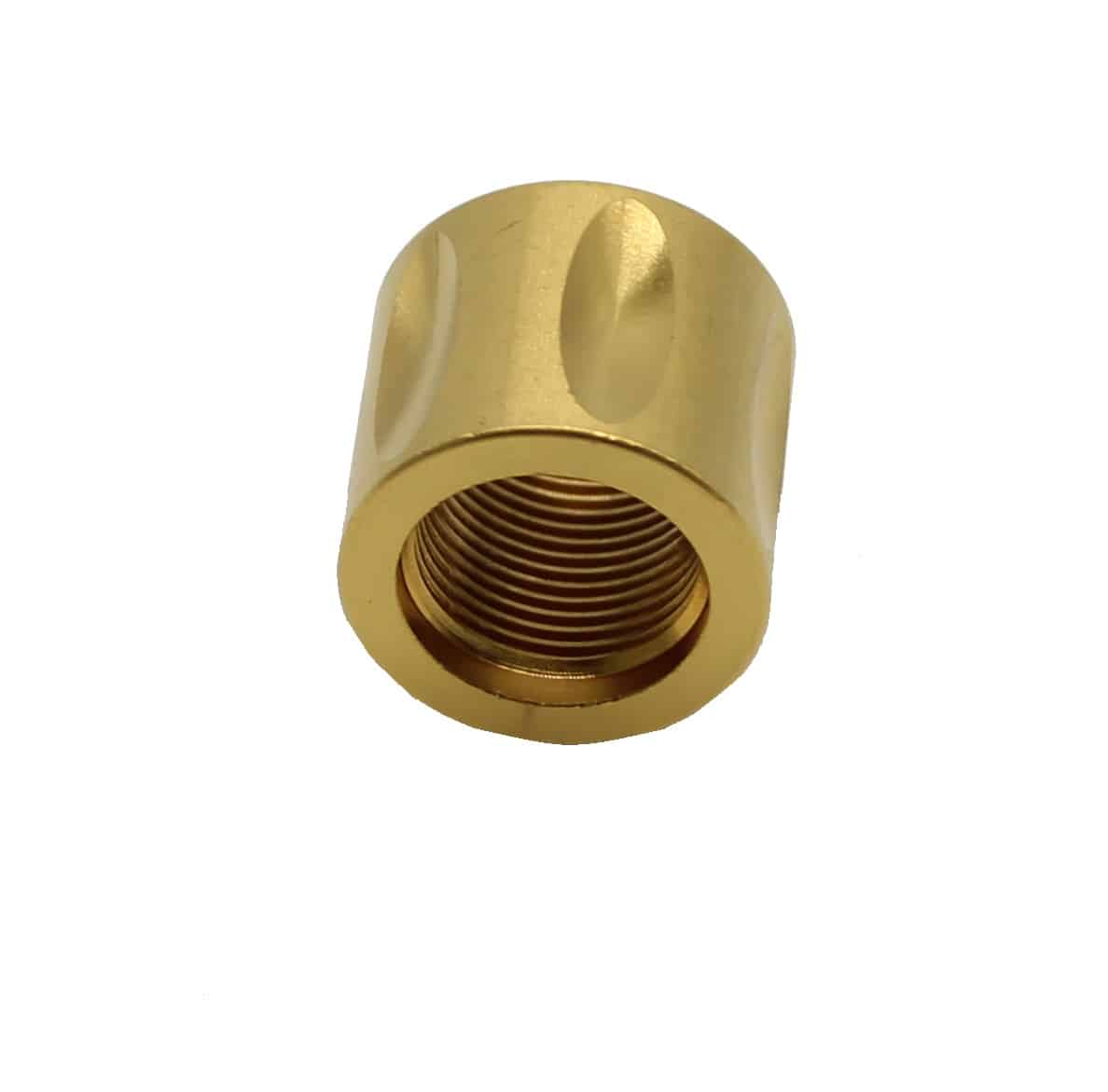 Stainless 5 8x24 Fluted Thread Protector 750 OD KM Tactical