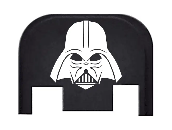 Engraved Slide Plate for Glocks - DARTH VADER - KM Tactical