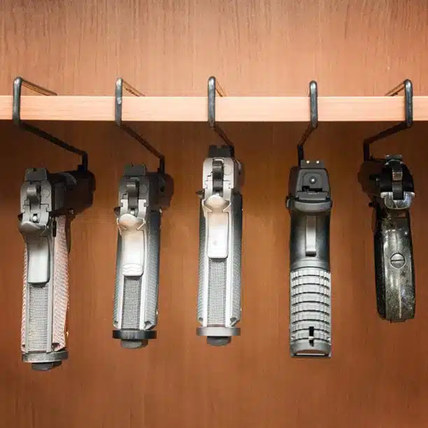 Shelf Mount Pistol Hangers (2 Pack) - KM Tactical