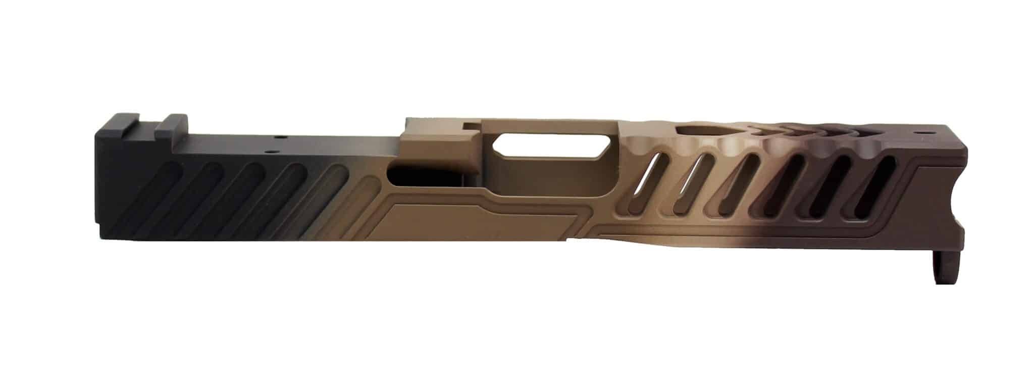 Cerakoted Natural Blended MKII Slide For Glock 17/19/43 - KM Tactical